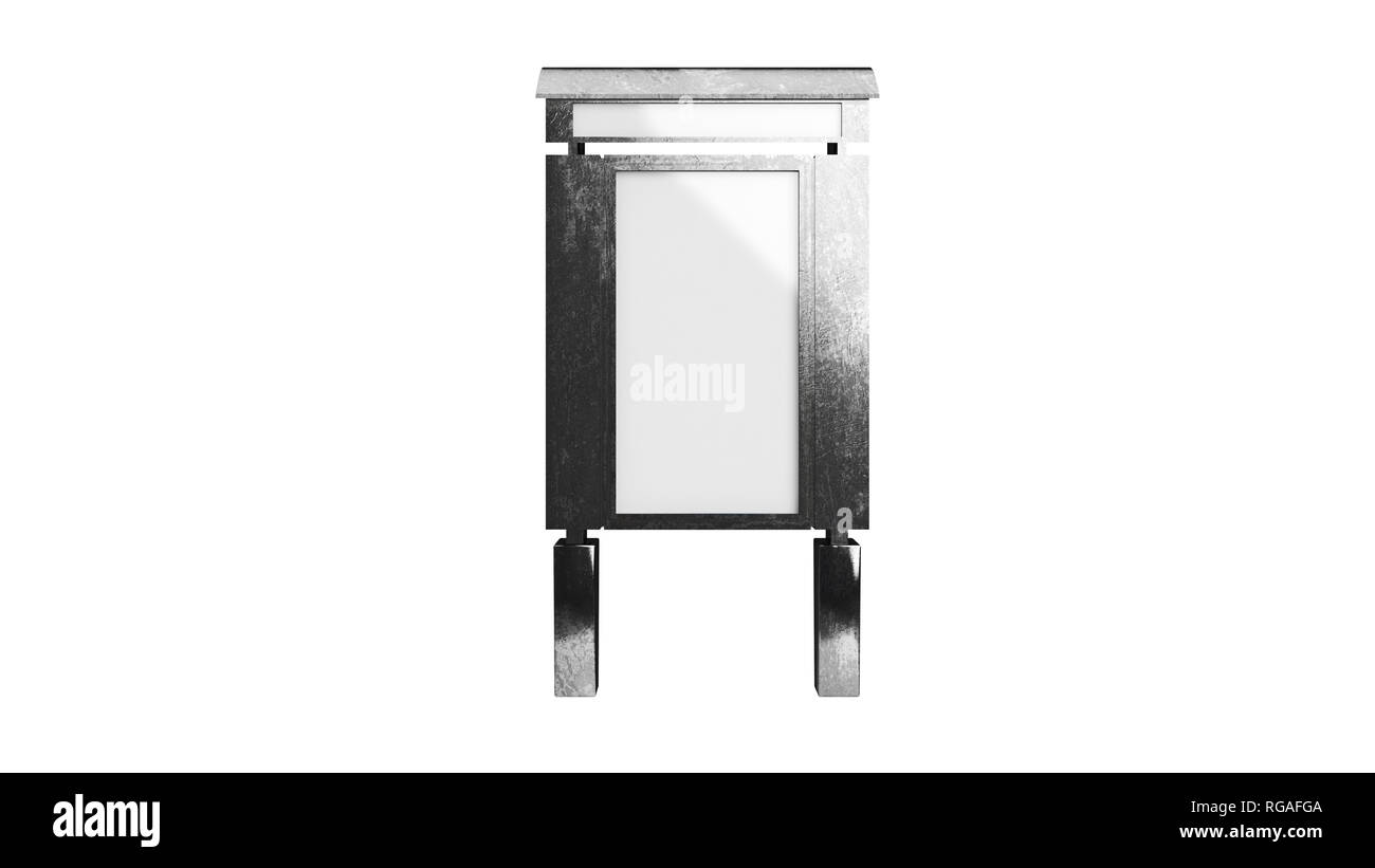Billboard banner board panel, front view. Mockup advertisement design ...