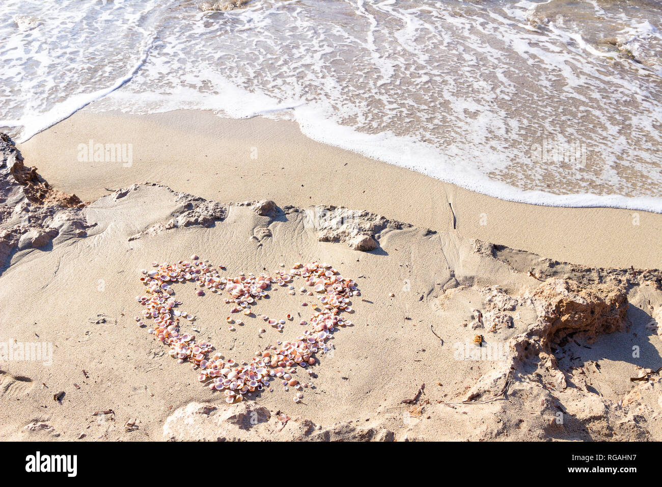 Heart of seashells hi-res stock photography and images - Alamy