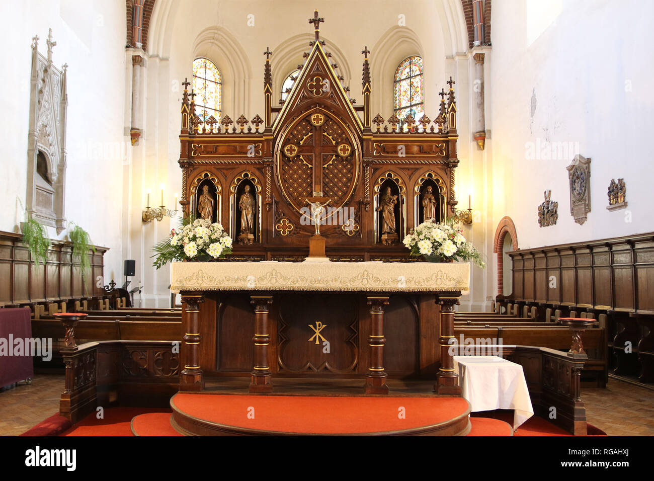 The altar in Riga Dome Cathedral Stock Photo - Alamy