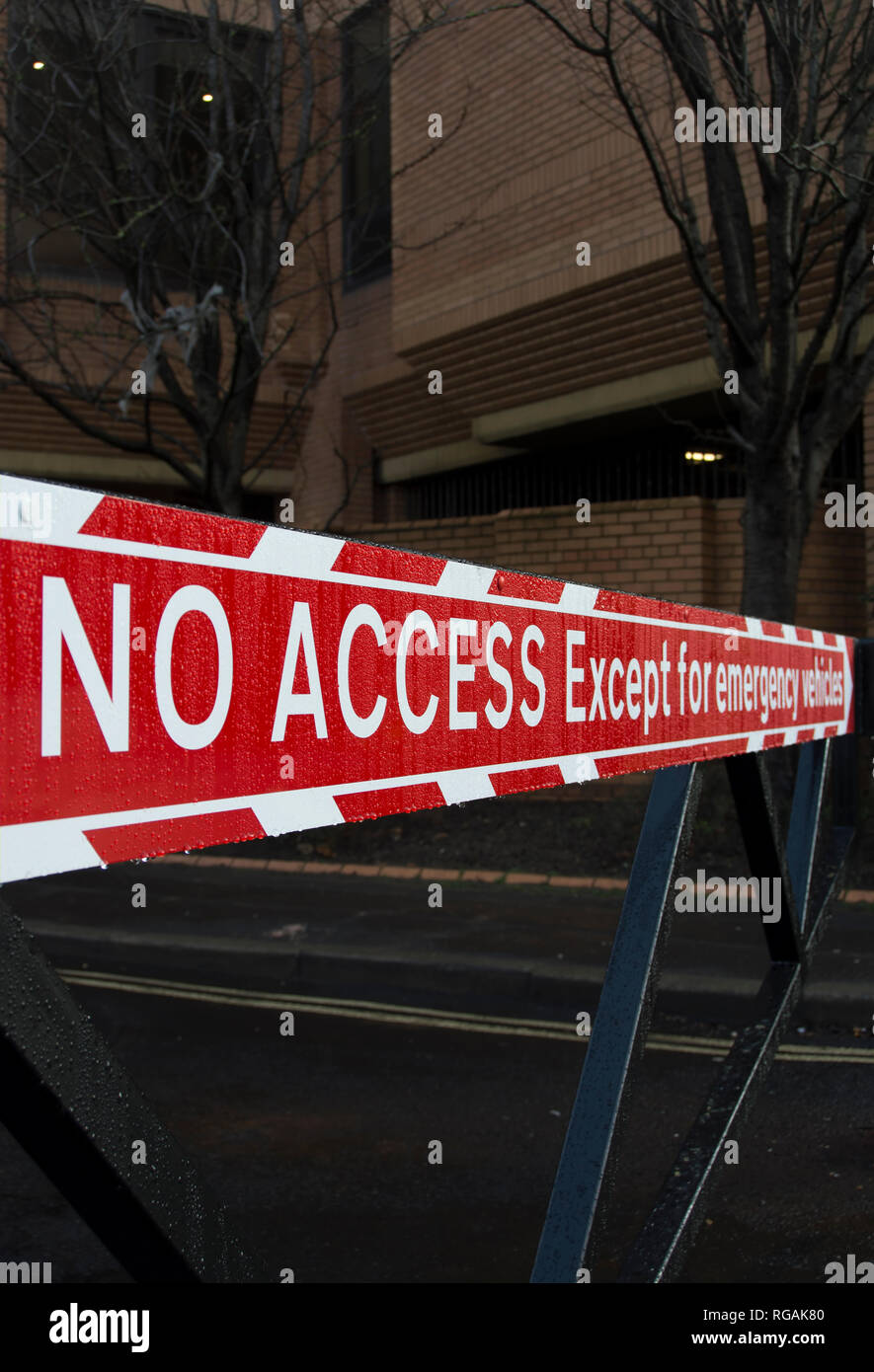 Except for access sign hi-res stock photography and images - Alamy