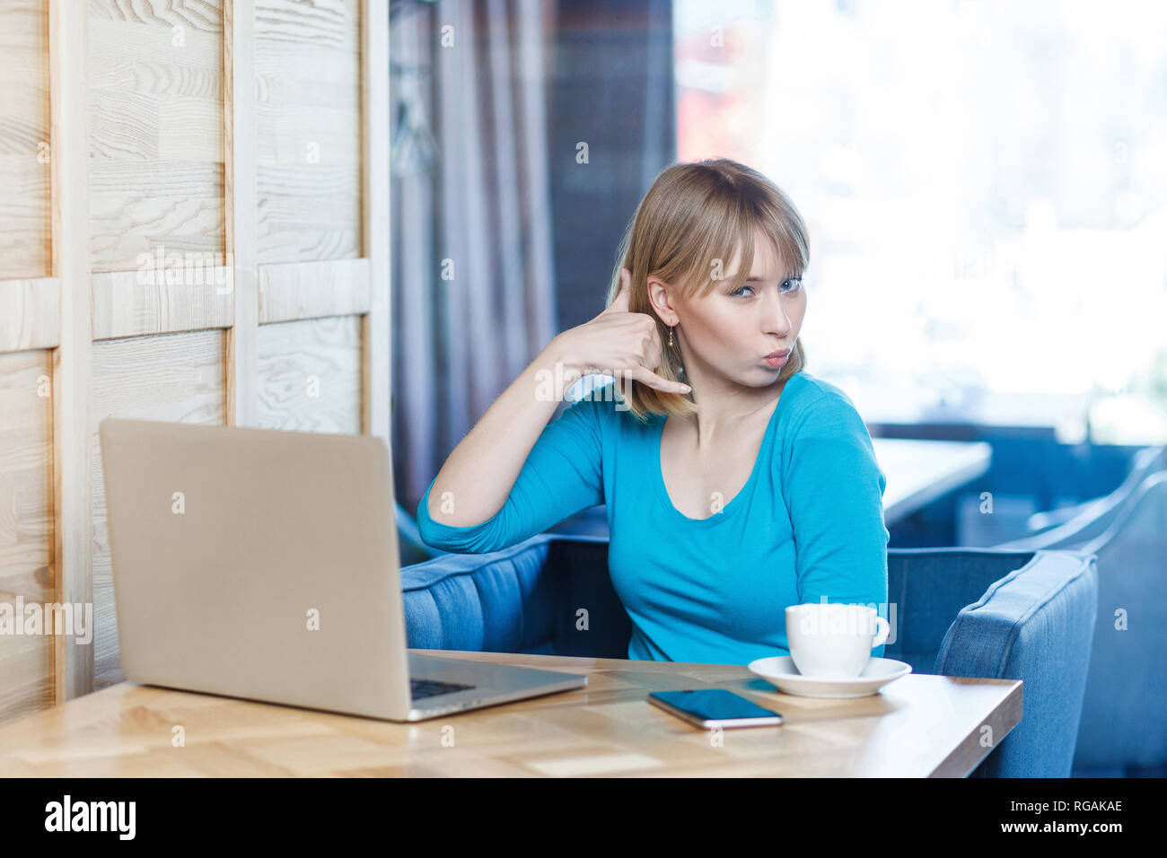 Girl flirting in office hi-res stock photography and images - Alamy