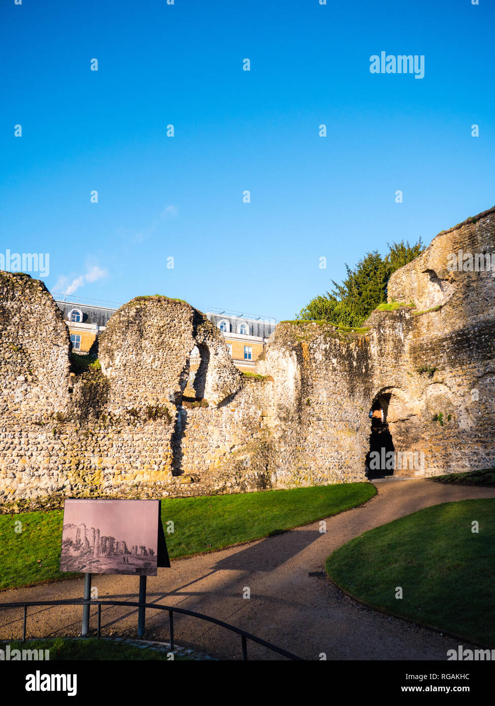 Reading Abbey, Large Ruined Abbey, Reading Abbey District,Reading ...