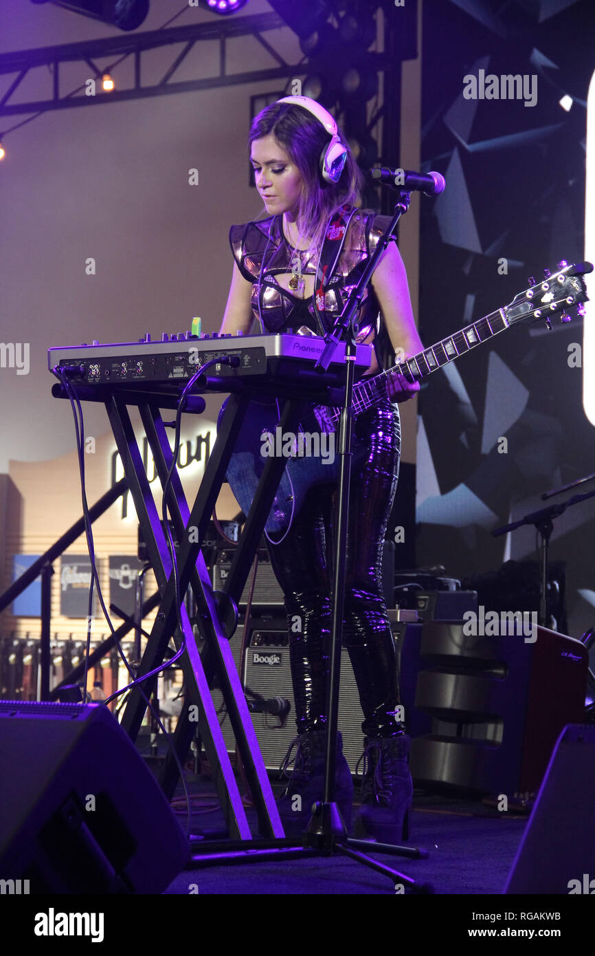 Ali Stone at The NAMM Show at the Anaheim Convention Center in the ...