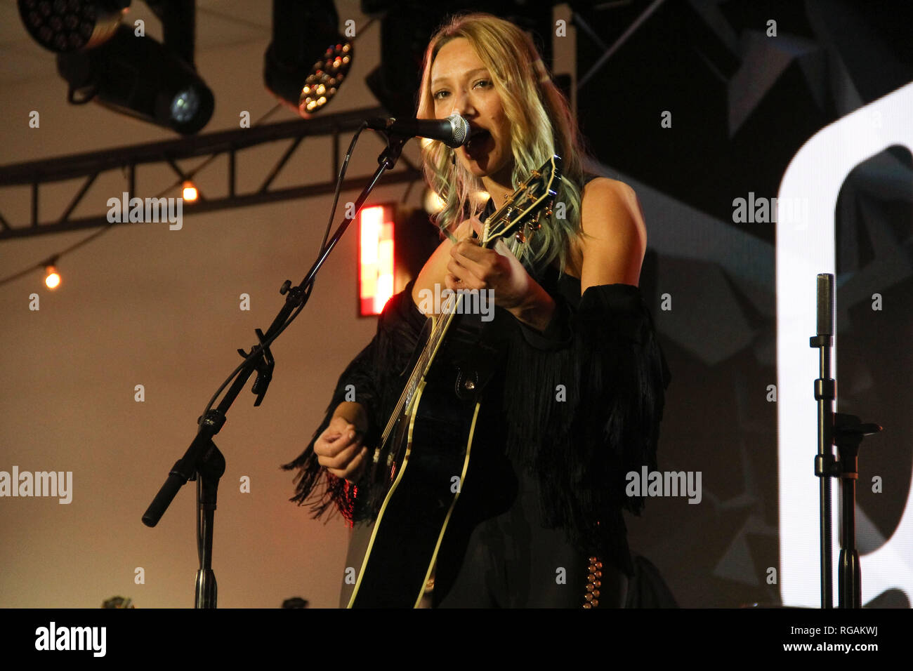 Carly jo jackson from americas got talent hi-res stock photography and ...