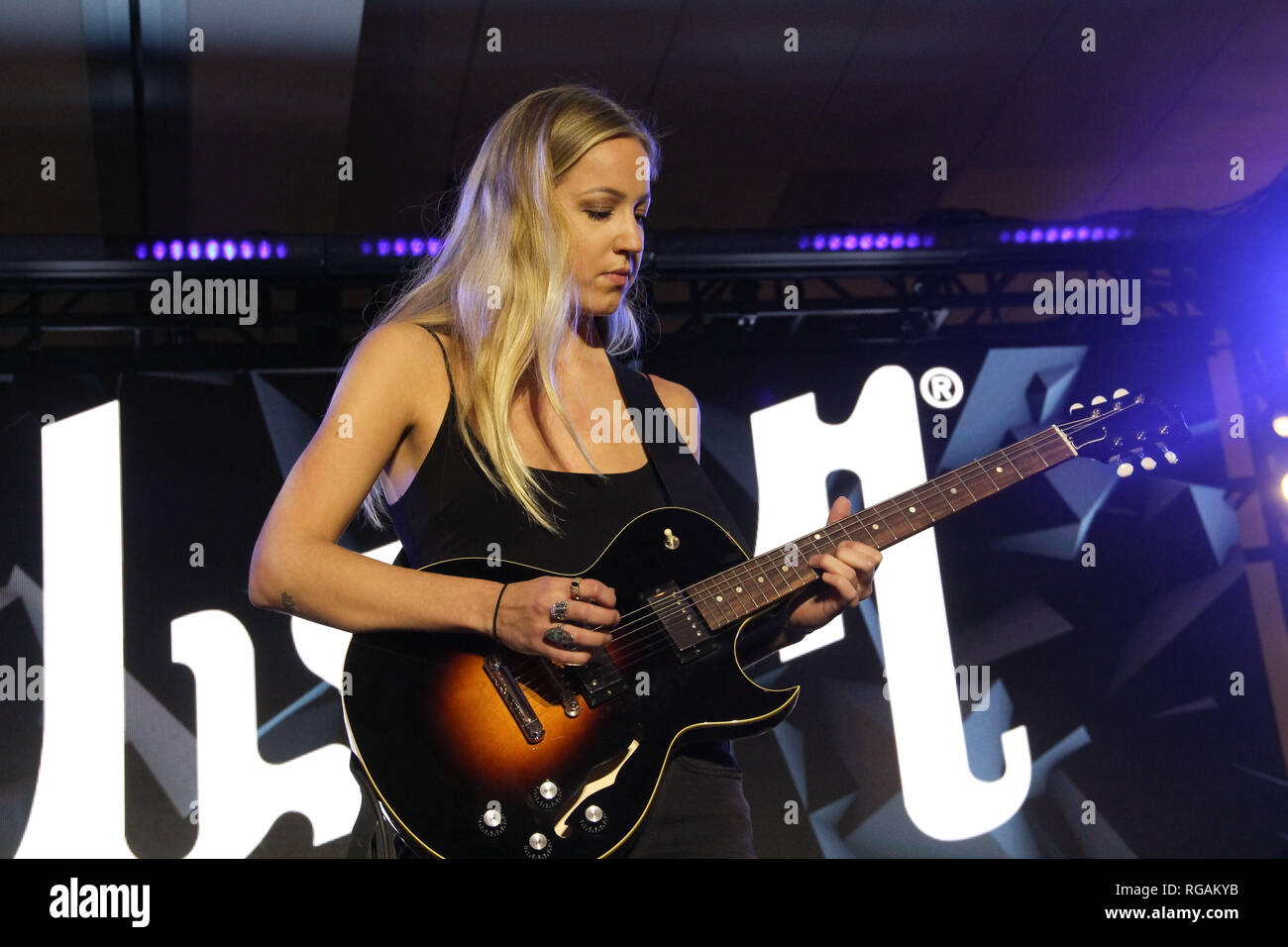 Monica Valli at The NAMM Show at the Anaheim Convention Center in the ...