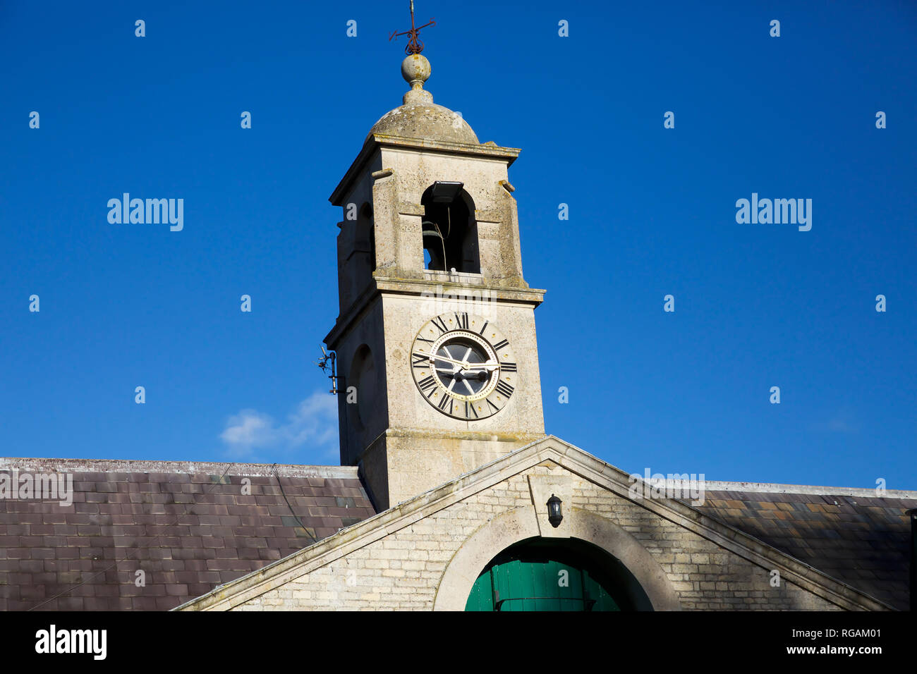 Blue skies over the Clock tower at Normanton Park Hotel, Normanton ...