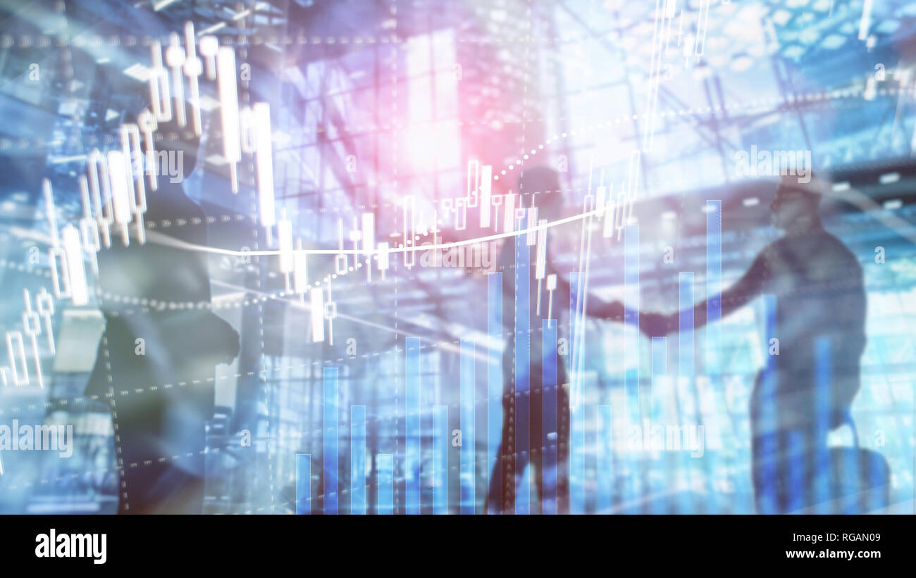 Forex trading, Financial market, Investment concept on business center ...