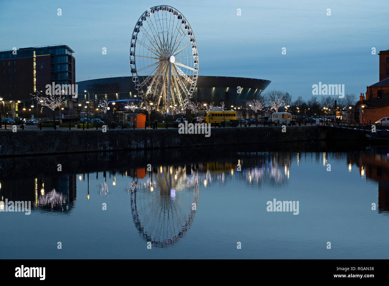 The Wheel of Liverpool at Keel Wharf in Liverpool, England. The Ferris ...