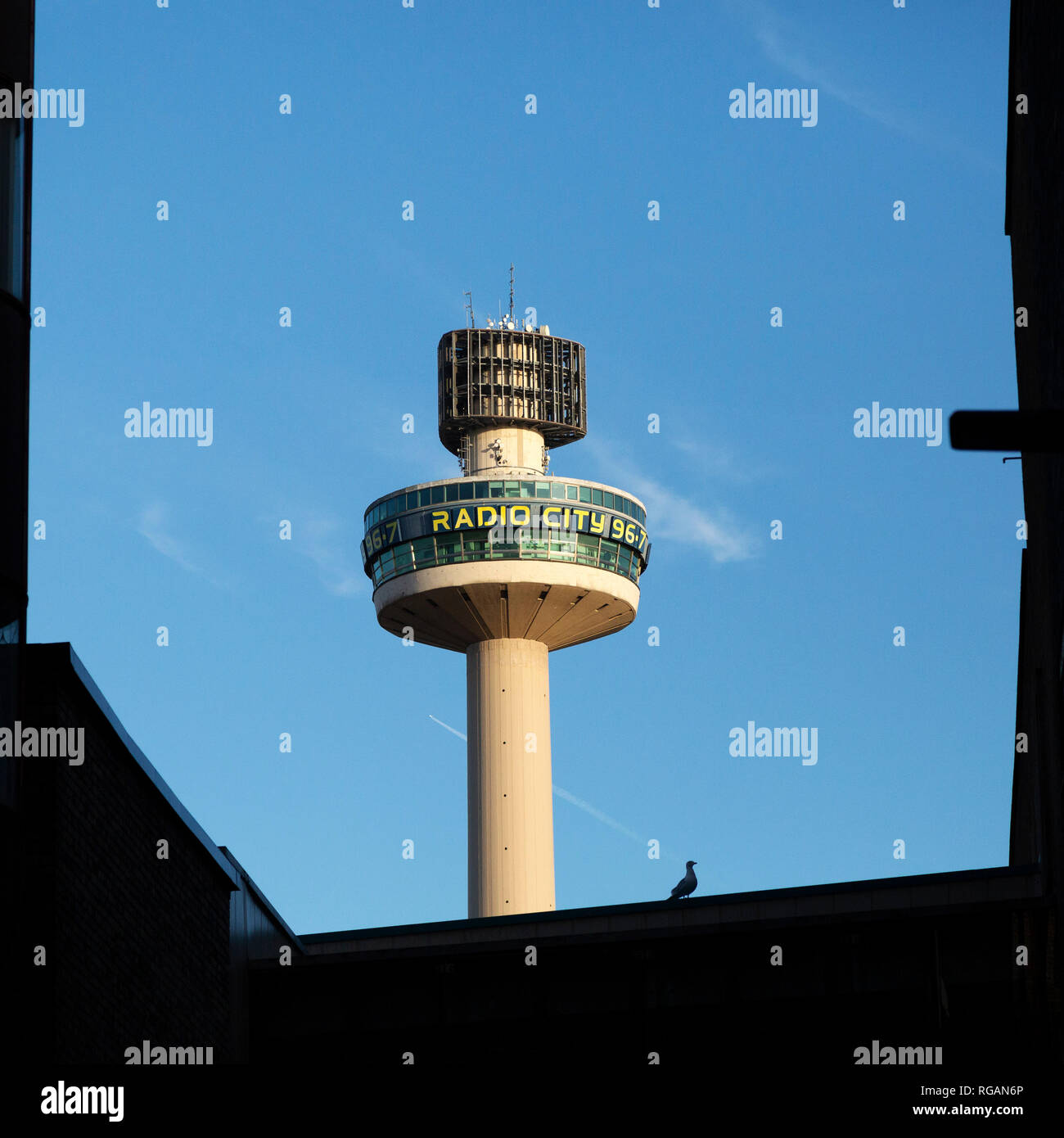 Radio City Tower (St John's Beacon) in Liverpool, England. The urban ...