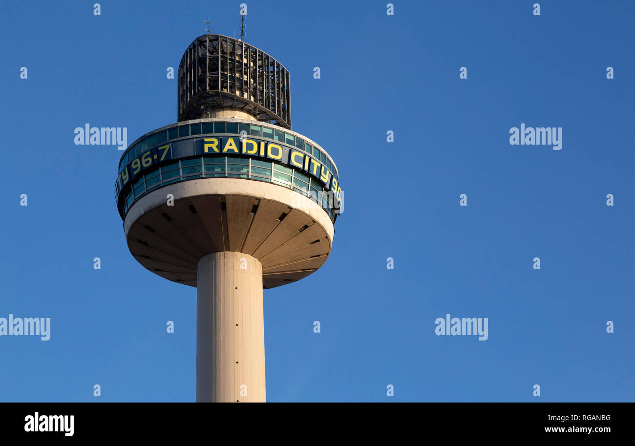 Radio City Tower (St John's Beacon) in Liverpool, England. The urban ...