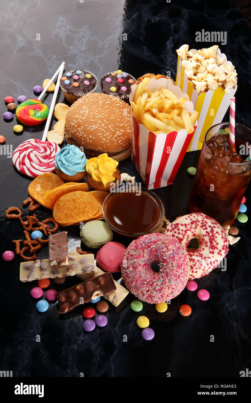 Junk Food Collage Heart