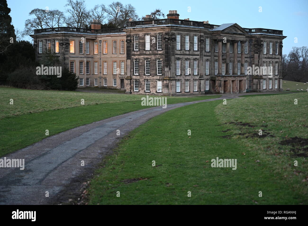 Calke Abbey Country Park in Derbyshire Stock Photo - Alamy