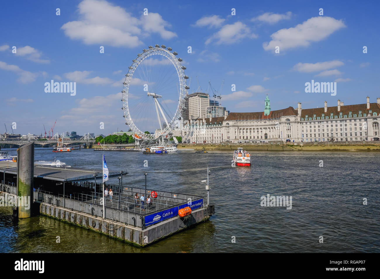 Westminster, London, UK - June 8, 2018: Looking down on Westminster ...