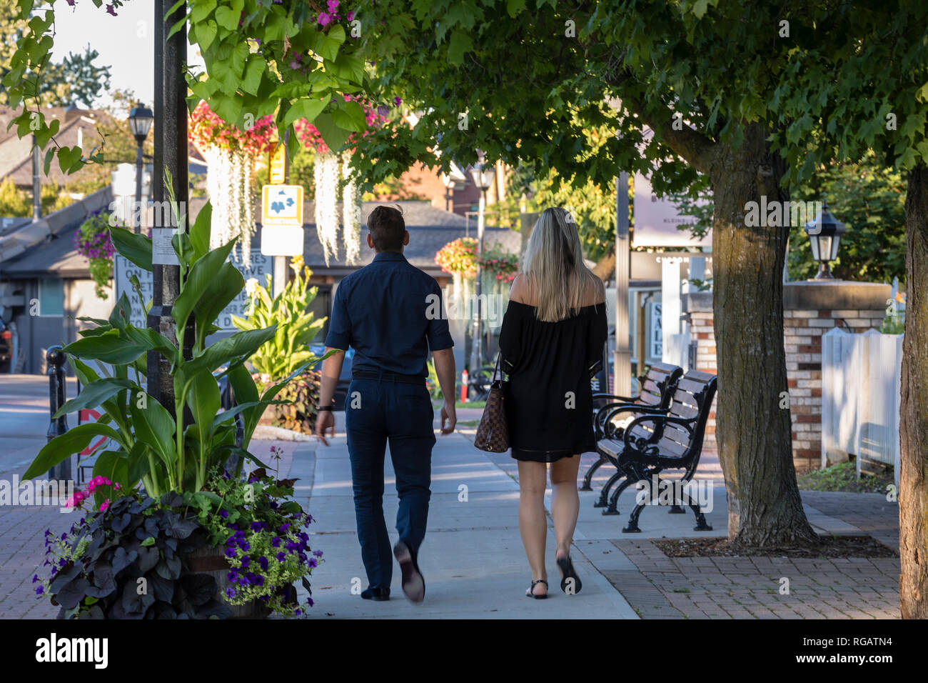 Summer street scene in Kleinburg Ontario Stock Photo - Alamy