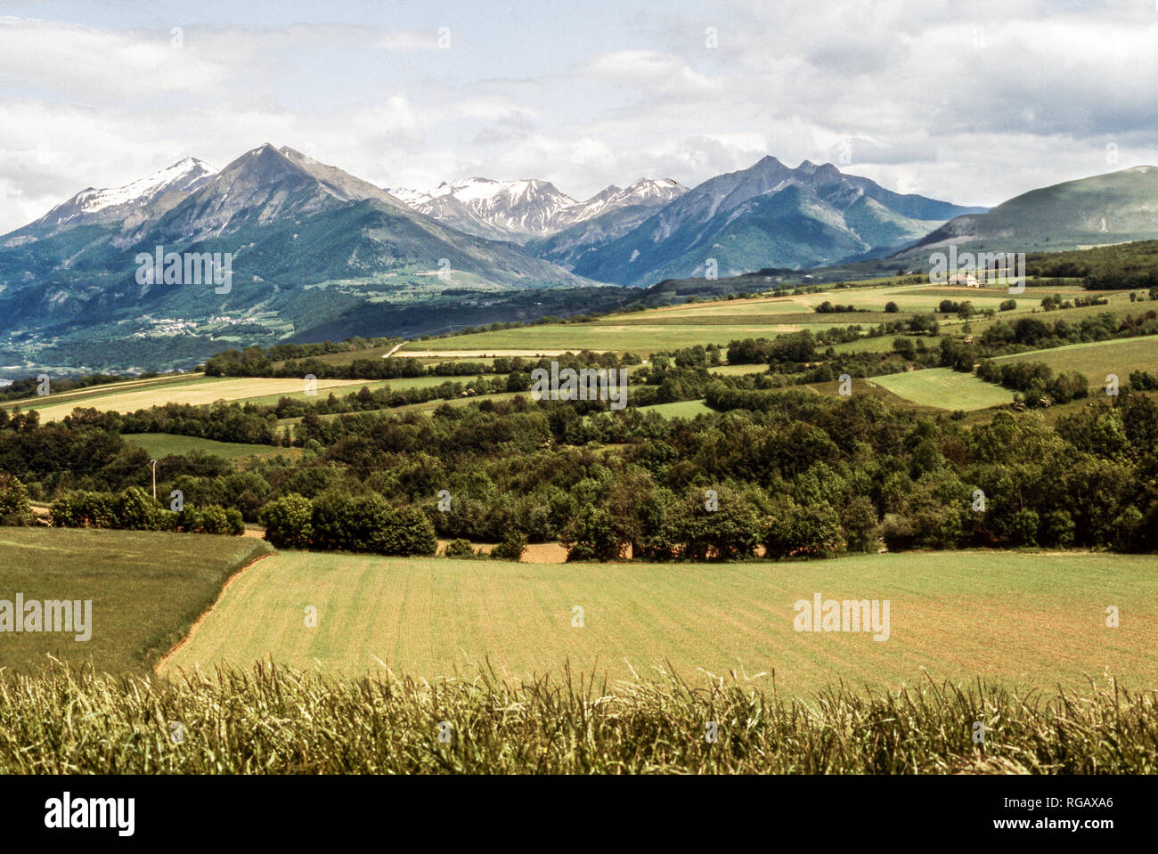 France.Department of Hautes-Alpes.View of the Ecrins National Park from ...