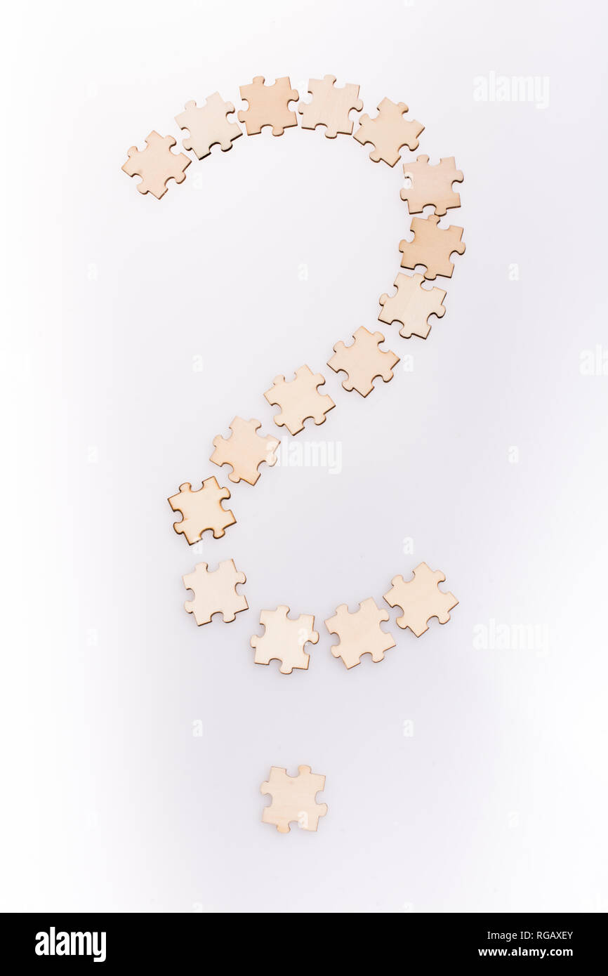 Jigsaw question mark hi-res stock photography and images - Alamy