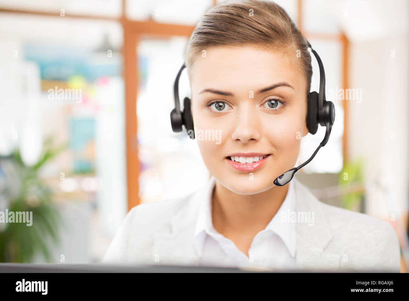Hotline headset hi-res stock photography and images - Alamy