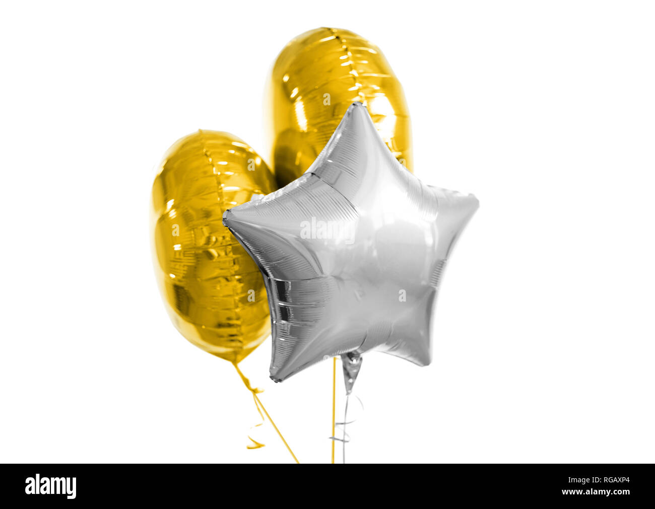 Silver and gold balloons hi-res stock photography and images - Alamy