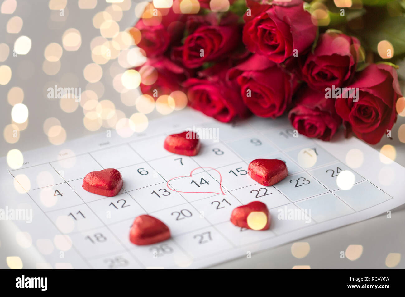 Calendar roses hi-res stock photography and images - Alamy