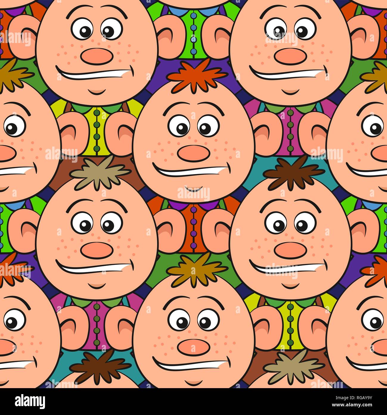 Baby Boy Seamless Pattern Stock Vector Image & Art - Alamy