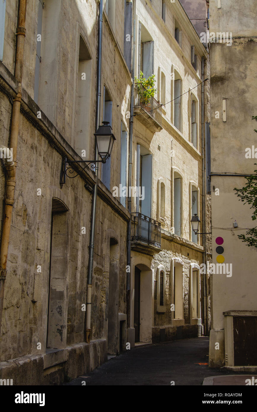Interesting streets of Montpellier in France Stock Photo - Alamy
