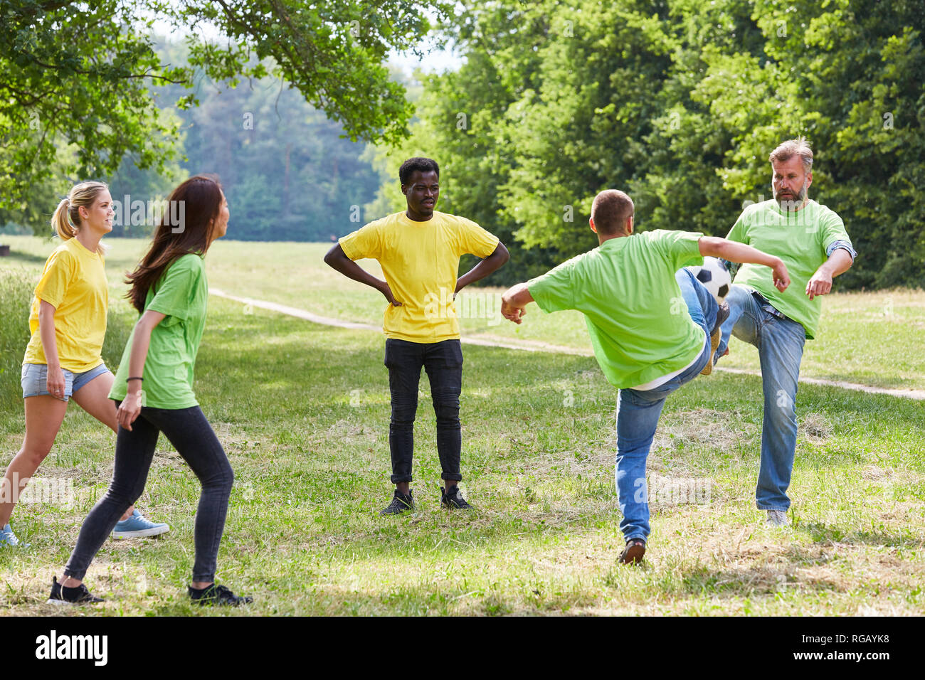 Multicultural team sport hi-res stock photography and images - Alamy