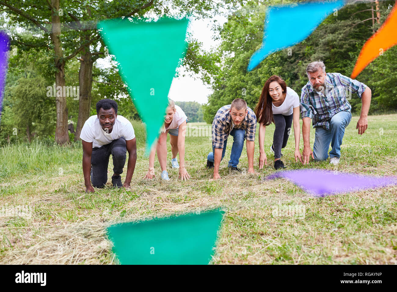 Multicultural team sport hi-res stock photography and images - Alamy