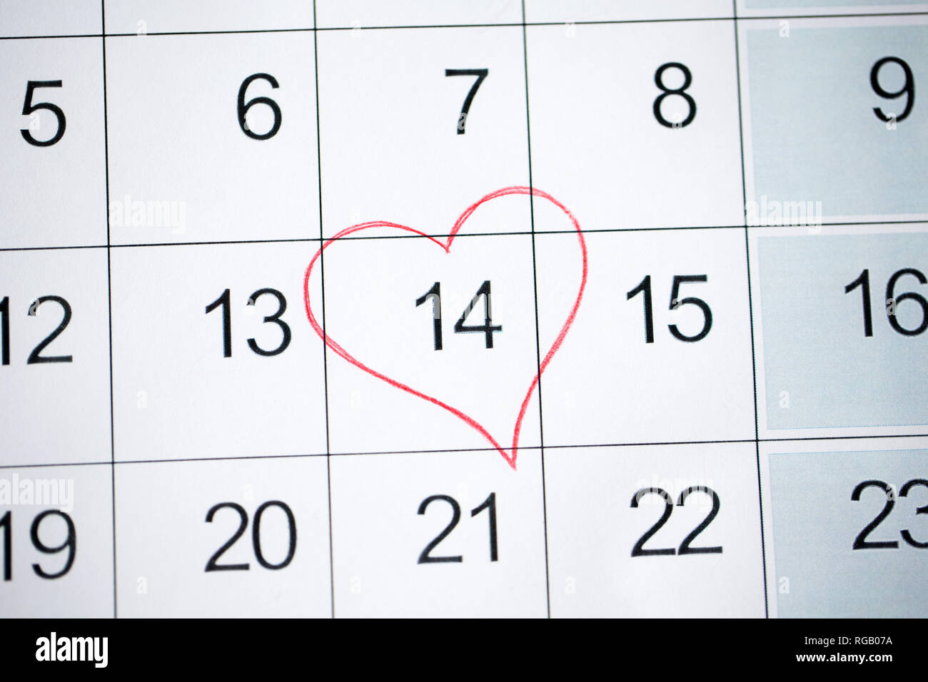 14th calendar hi-res stock photography and images - Alamy