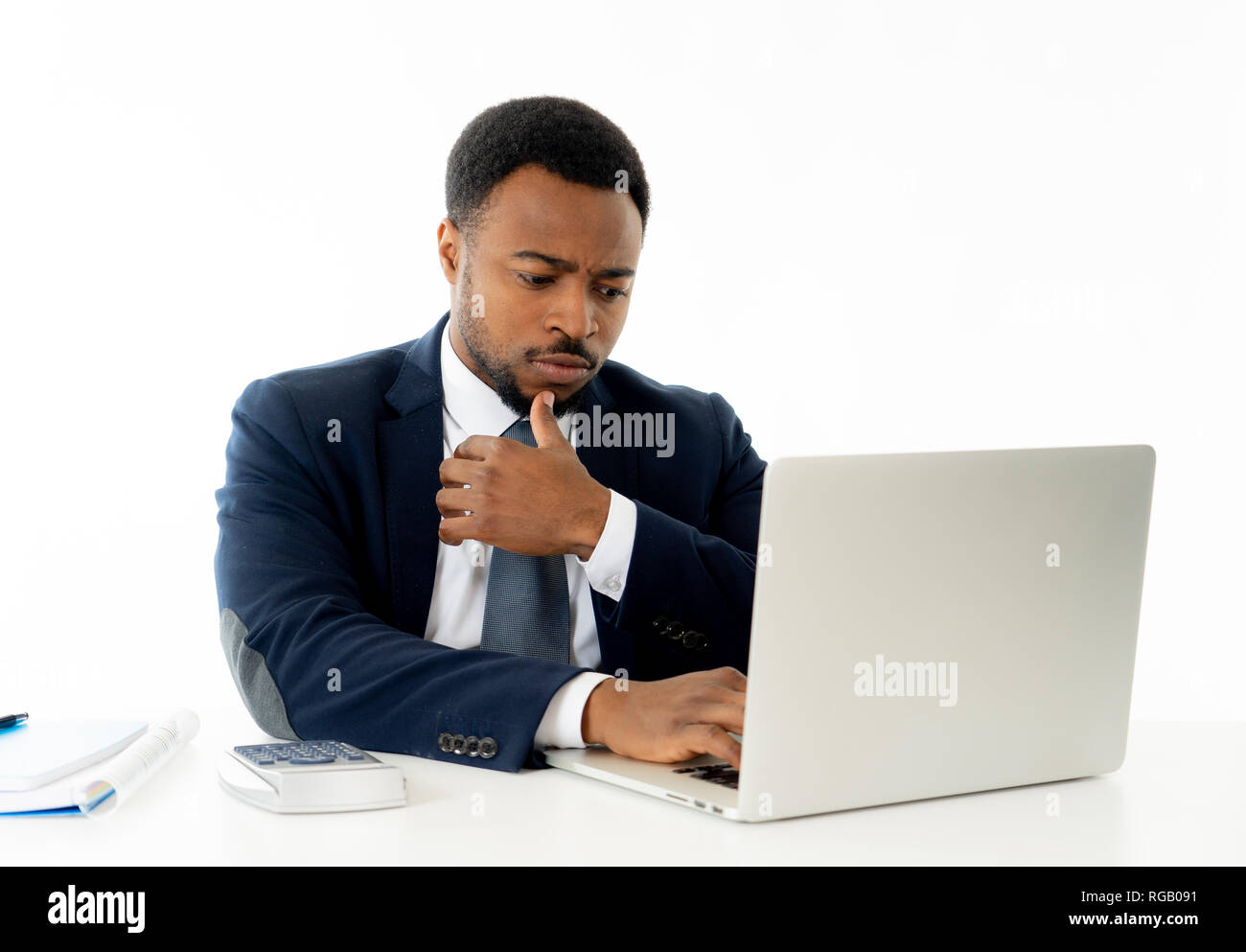 Angry and desperate african american entrepreneur businessman shouting ...