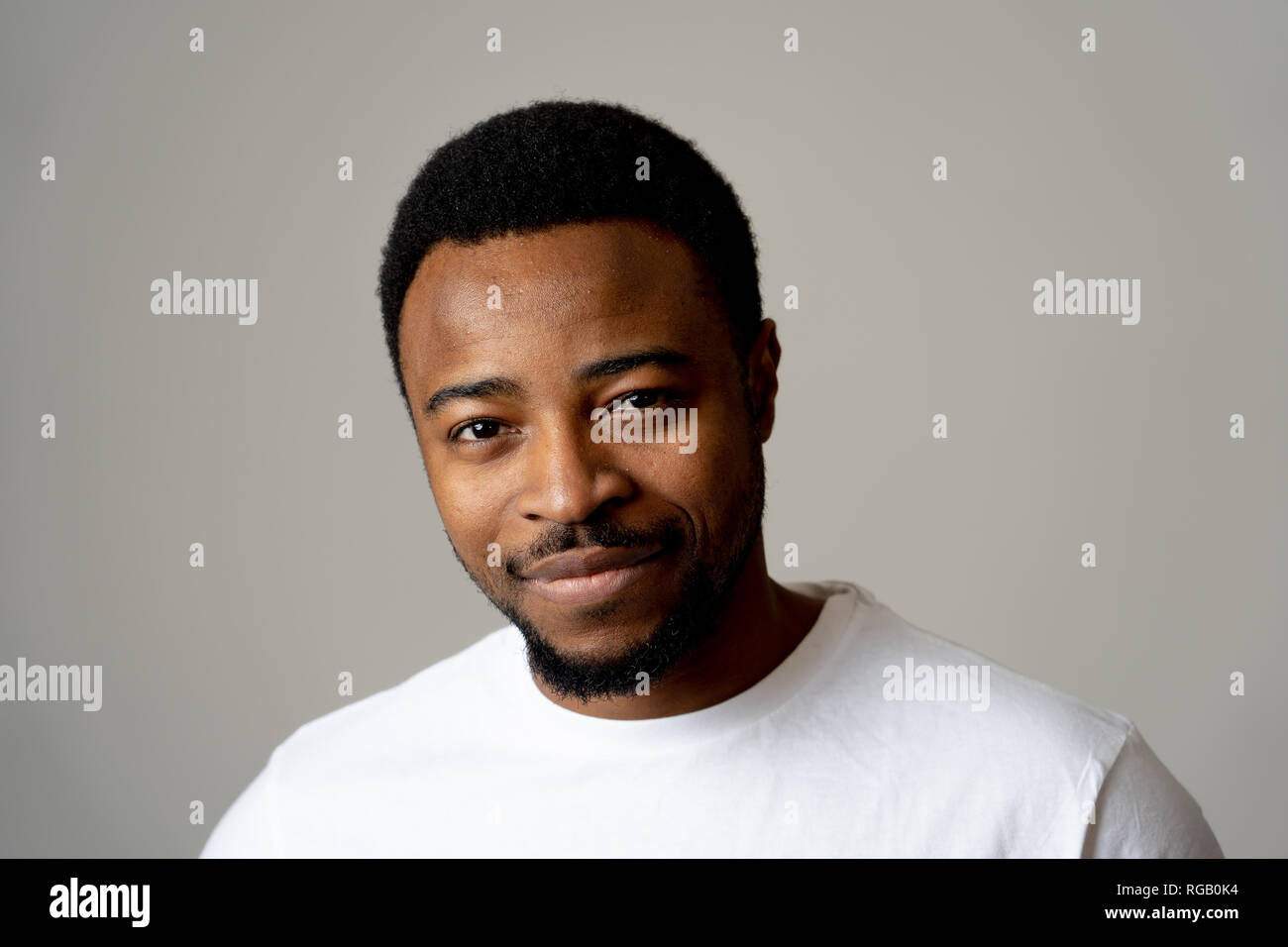 Portrait of attractive, confident african american young man looking ...