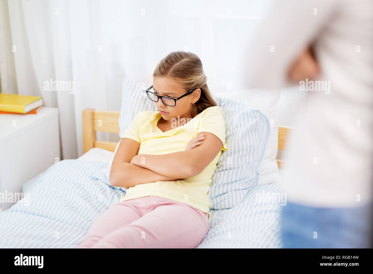 Angry teenager at parent hi-res stock photography and images - Alamy
