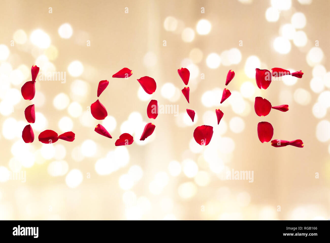 Petal letters hi-res stock photography and images - Alamy