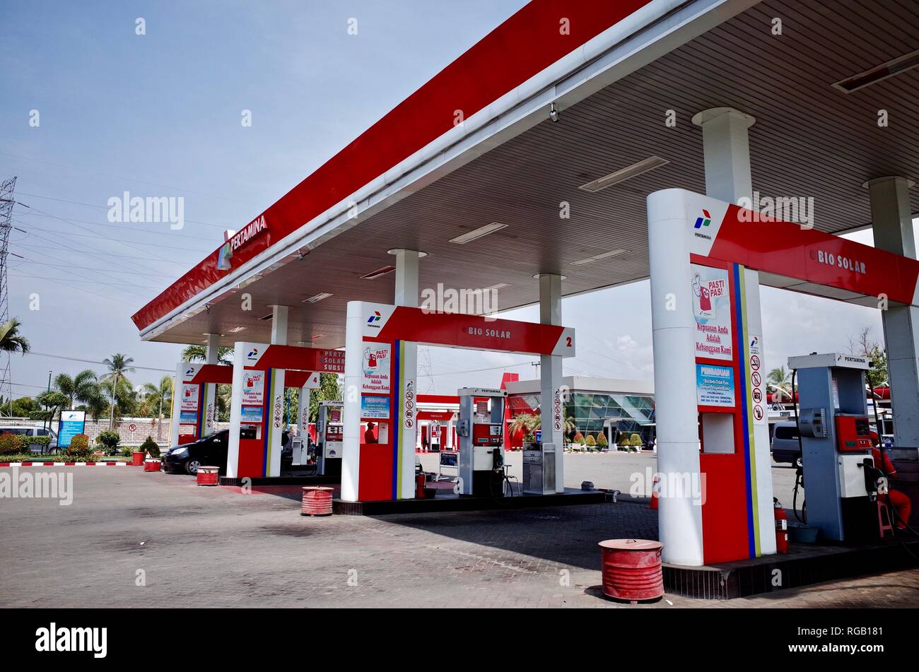 Pertamina oil station hi-res stock photography and images - Alamy