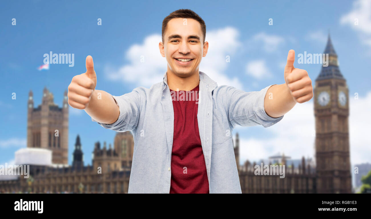 Young british man smiling hi-res stock photography and images - Alamy