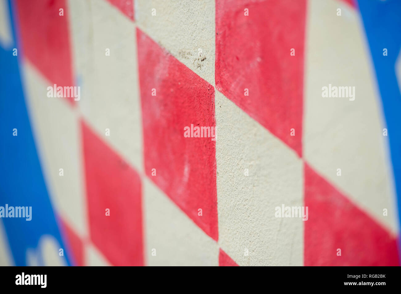 Friday 31 August 2018 Pictured: Red and white croatian Flag colours ...