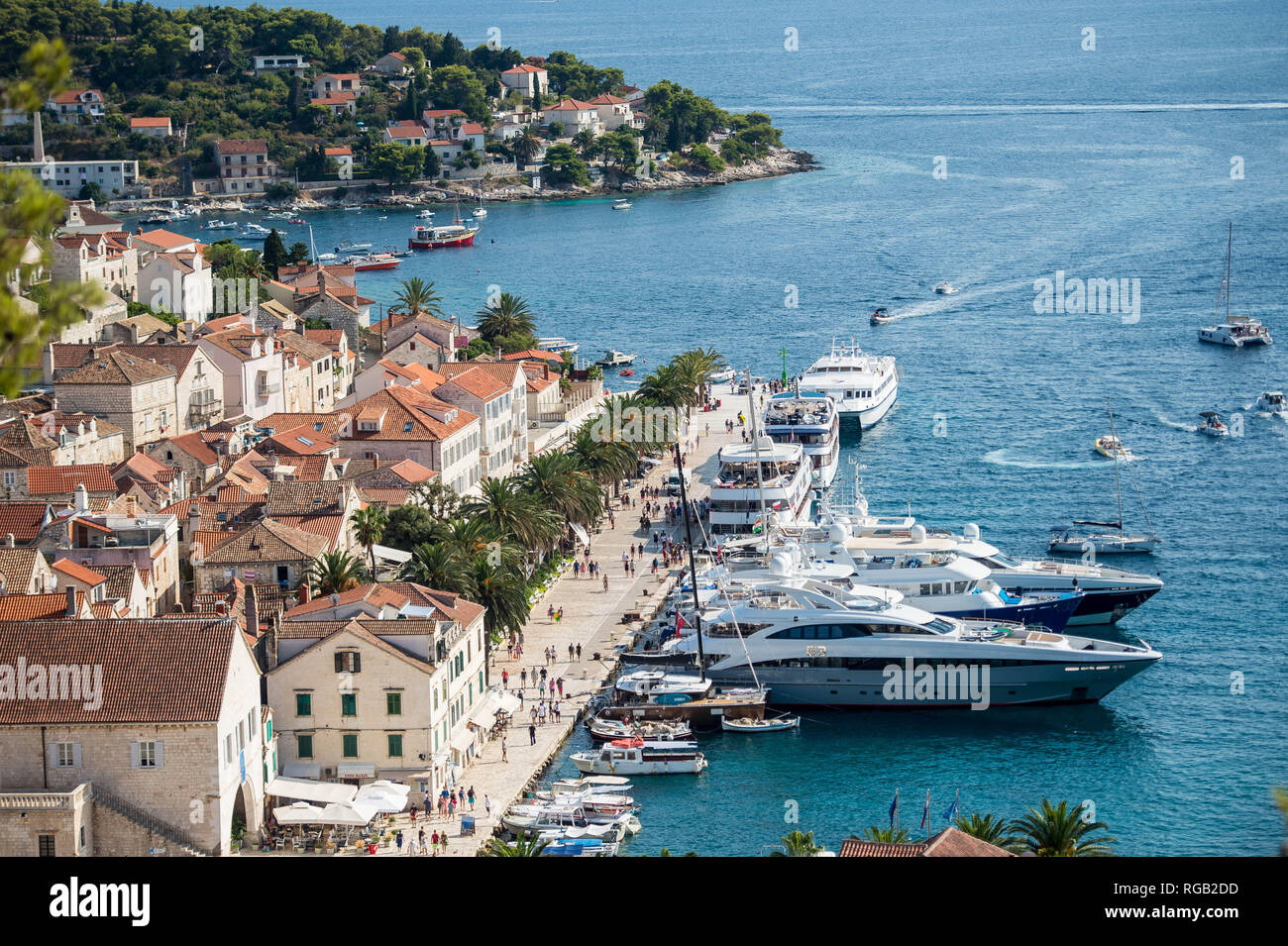 Friday 31 August 2018 Pictured: View of Hvar Harbour Re: General Views ...