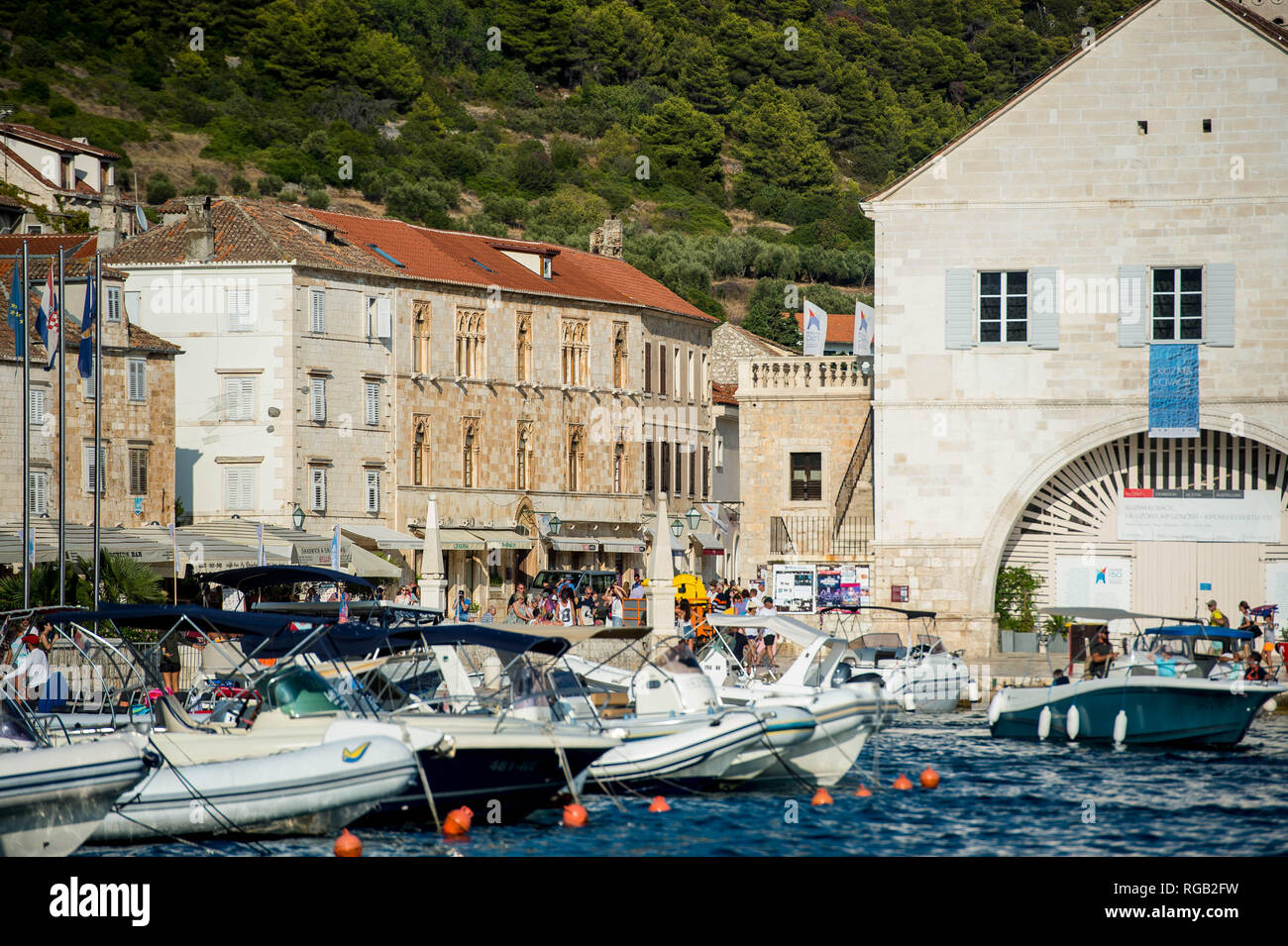 Friday 31 August 2018 Pictured: Hvar harbour and square Re: General ...