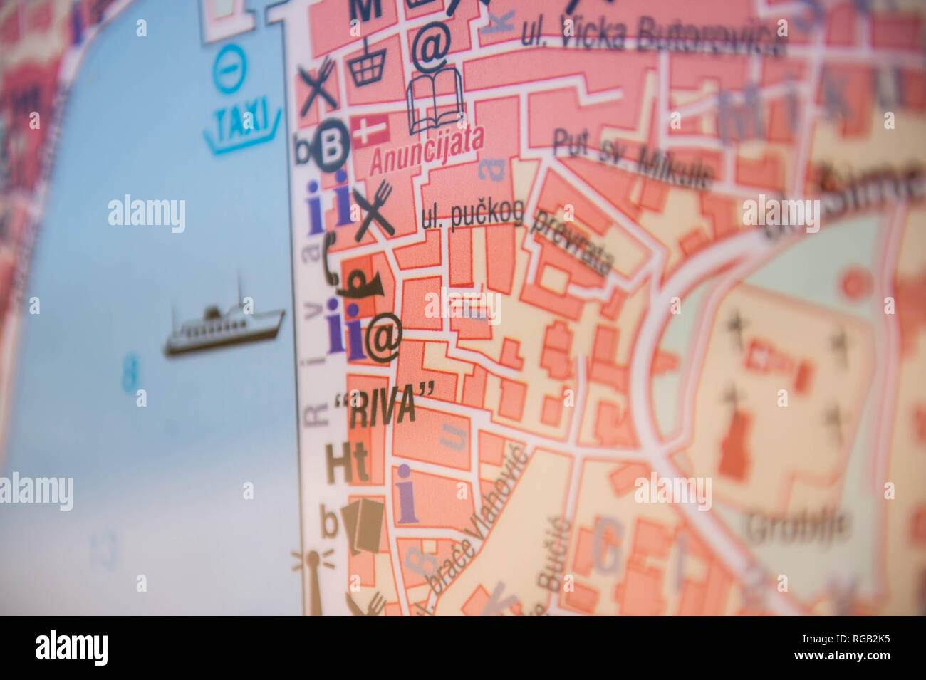 Friday 31 August 2018 Pictured: Details of a map of Hvar Re: General ...