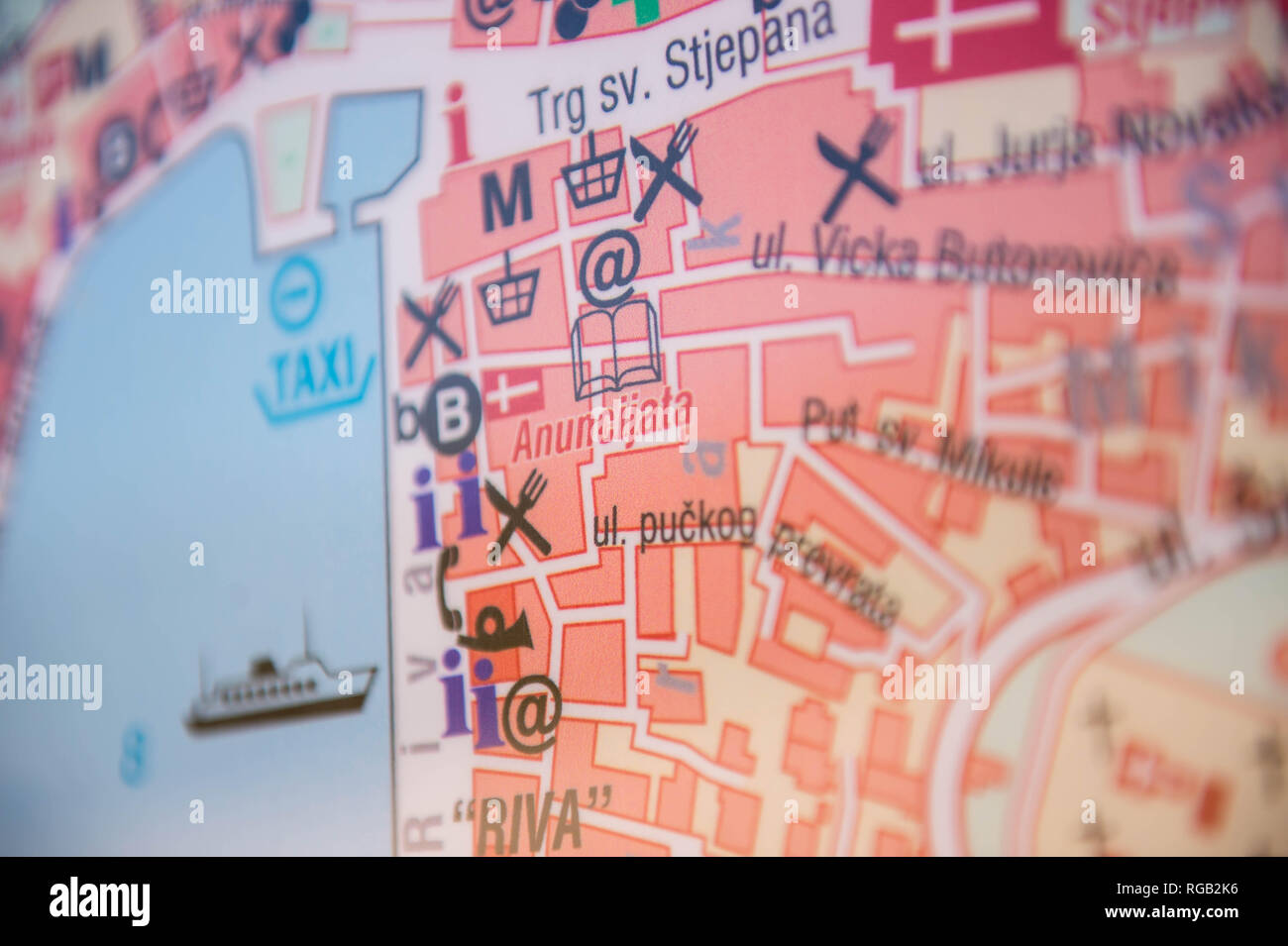 Friday 31 August 2018 Pictured: Details of a map of Hvar Re: General ...