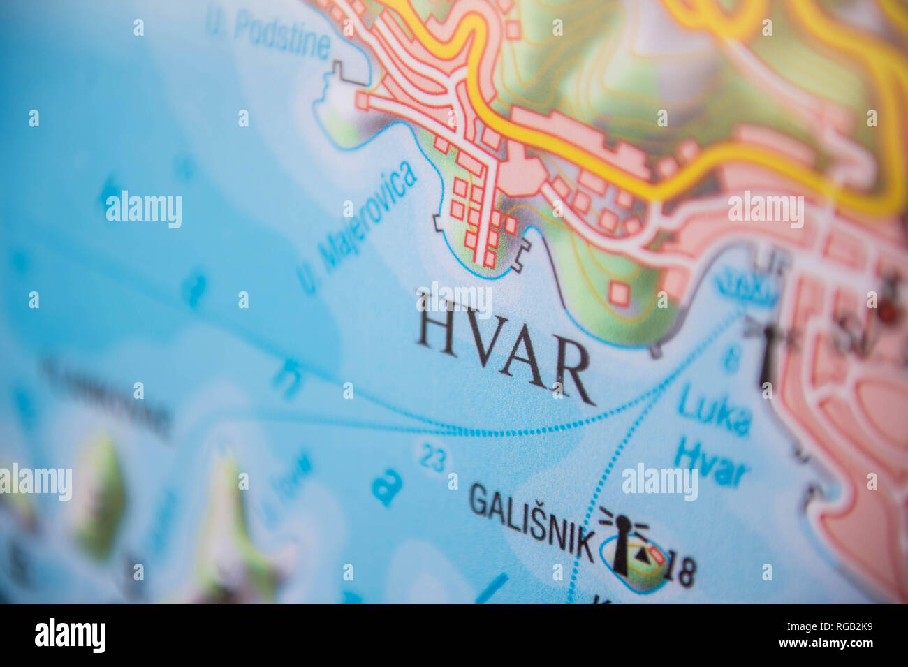 Friday 31 August 2018 Pictured: Details of a map of Hvar Re: General ...