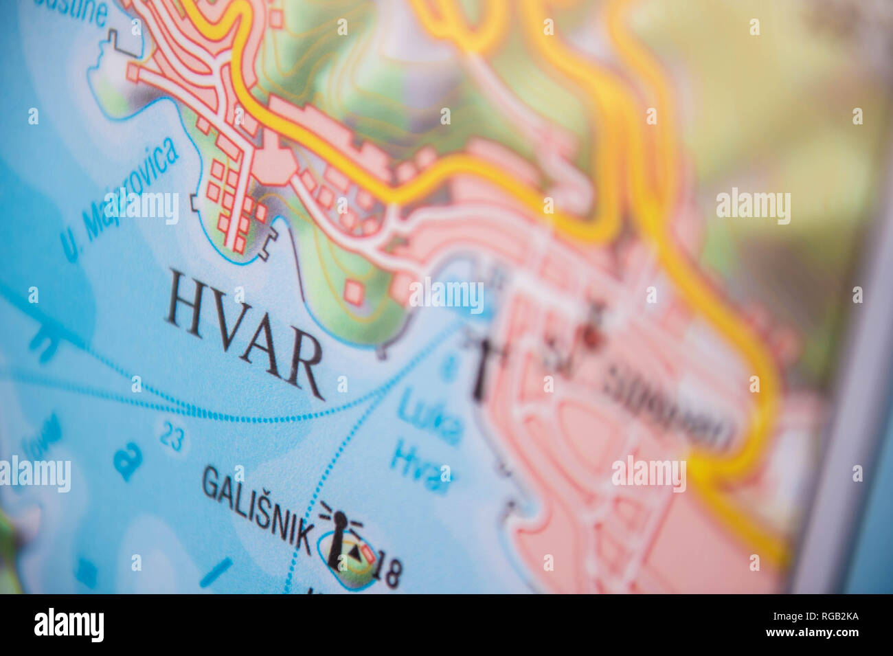 Friday 31 August 2018 Pictured: Details of a map of Hvar Re: General ...