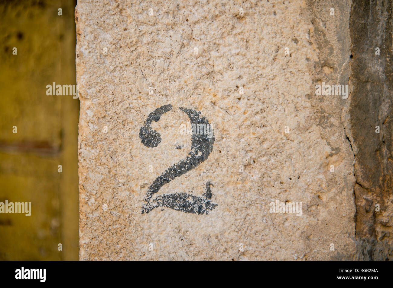 Friday 31 August 2018 Pictured: Painted number 2 house number Re ...