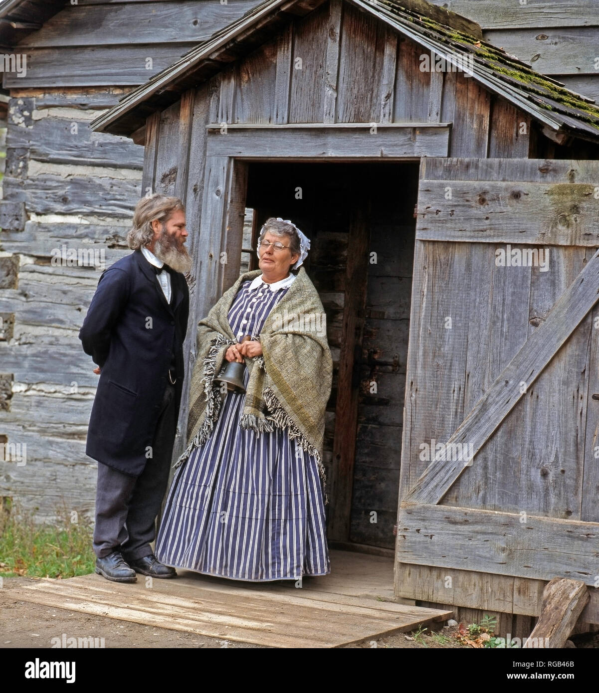 Canada, Ontario life in the 19th century in rural Ontario,female and ...