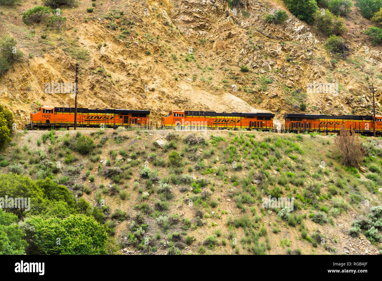 Burlington northern santa fe railway hi-res stock photography and images - Alamy