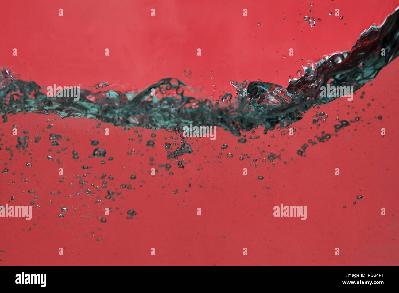 abstract red water background with bubbles Stock Photo - Alamy