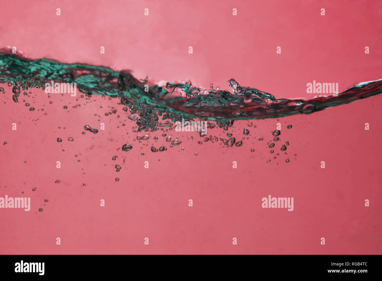 abstract red water background with bubbles Stock Photo - Alamy