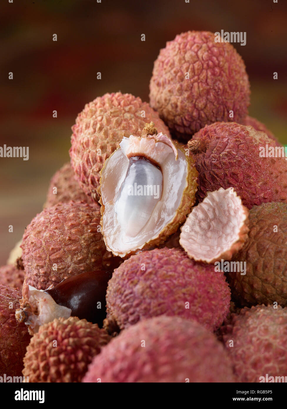 Group of Lychee fruit, food still-life Stock Photo - Alamy