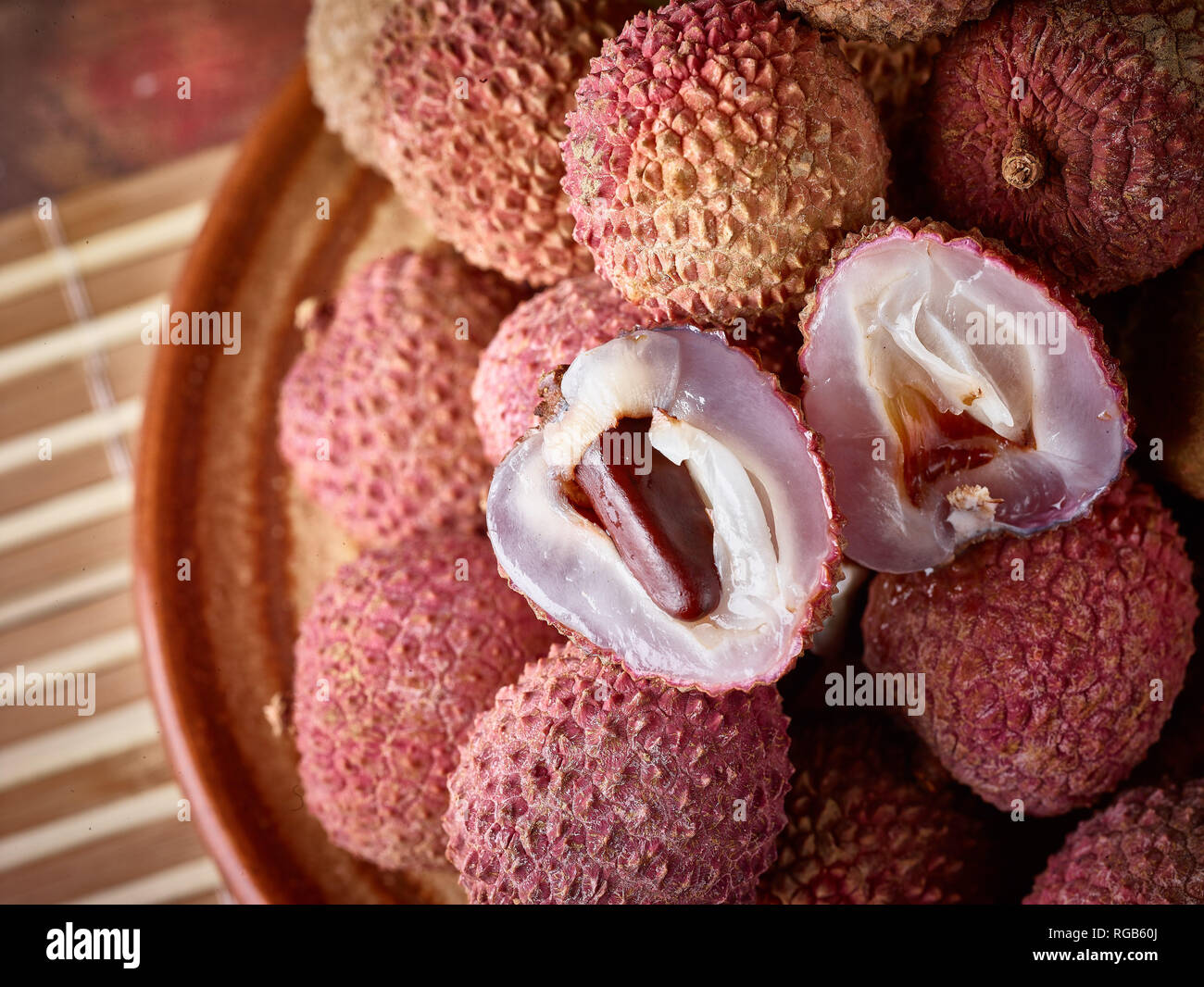 Lychees, fruit food still-life photograph Stock Photo - Alamy