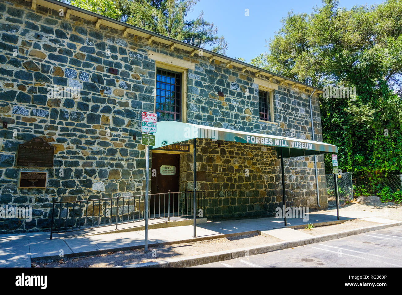 July 30, 2018 Los Gatos / CA / USA - Entrance to the Forbes Mill Museum ...