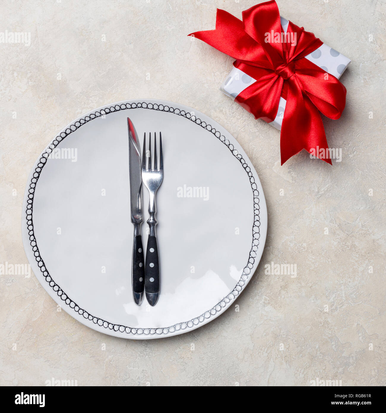 Silver silverware template hi-res stock photography and images - Alamy